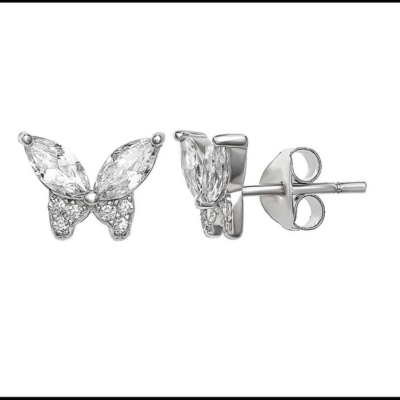 Primrose | Jewelry | Nwt Primrose Cubic Zirconia Butterfly Studs | Poshmark